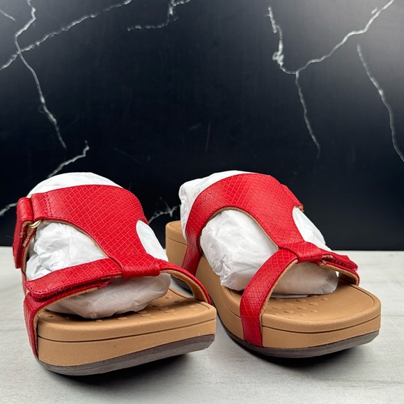Vionic | Shoes | Vionic Ellie Womens Sandal Red Sz 7w | Poshmark